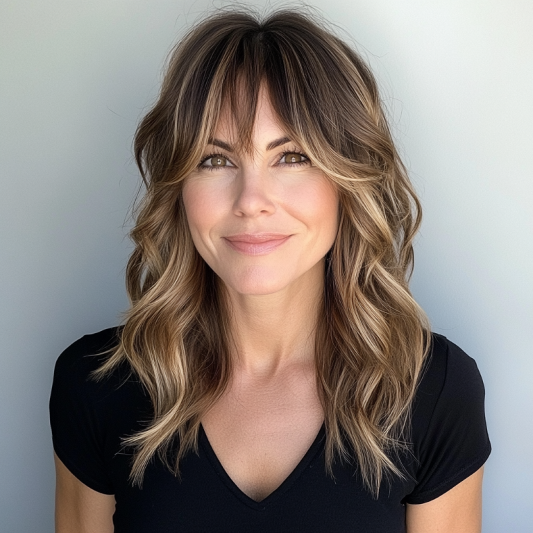 43 Highly Trending Hairstyle Ideas For Curtain Bangs with Layers