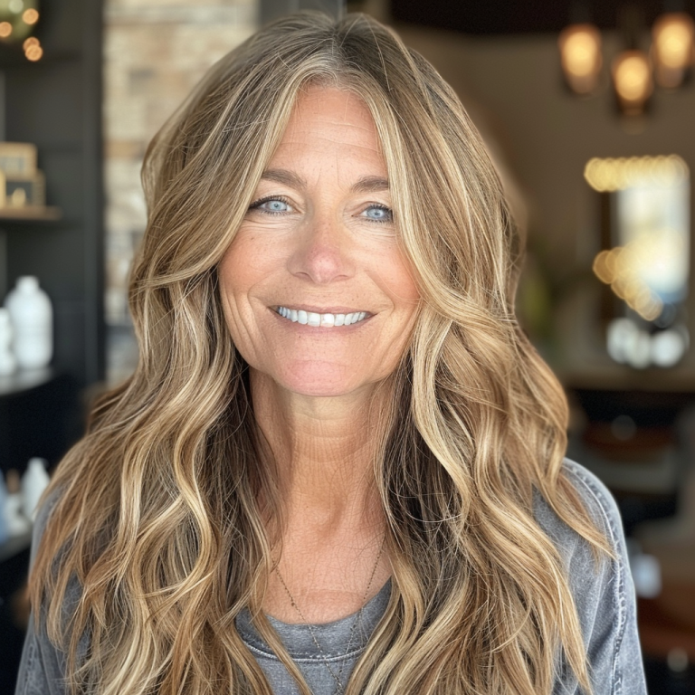 Women Over 50 Are Embracing These 50 Flattering Long Hairstyles For A ...