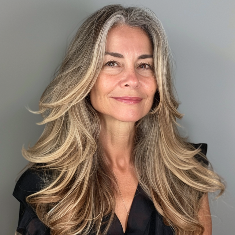 Women Over 50 Are Embracing These 50 Flattering Long Hairstyles For A ...