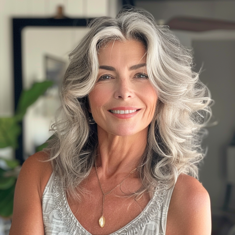 Women Over 50 Are Embracing These 50 Flattering Long Hairstyles For A ...