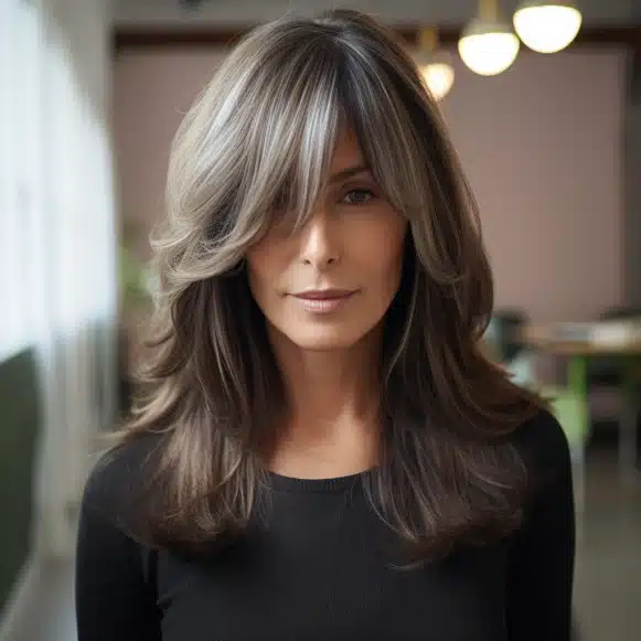 35 Flattering Hairstyles With Bangs That Are A Hit With Women Over 50