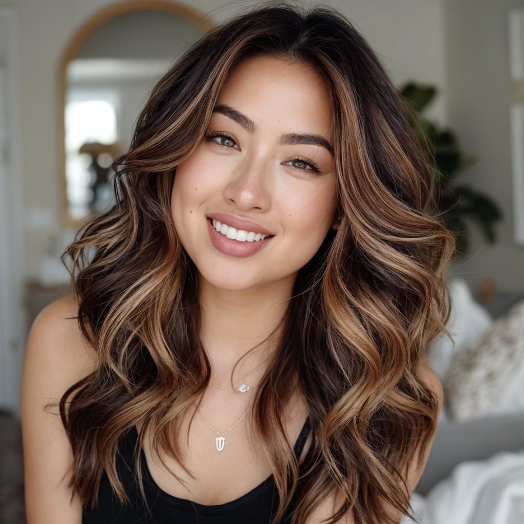 Get Ready To Shine With These 53 Beautiful Dark Brown Hair With Highlights