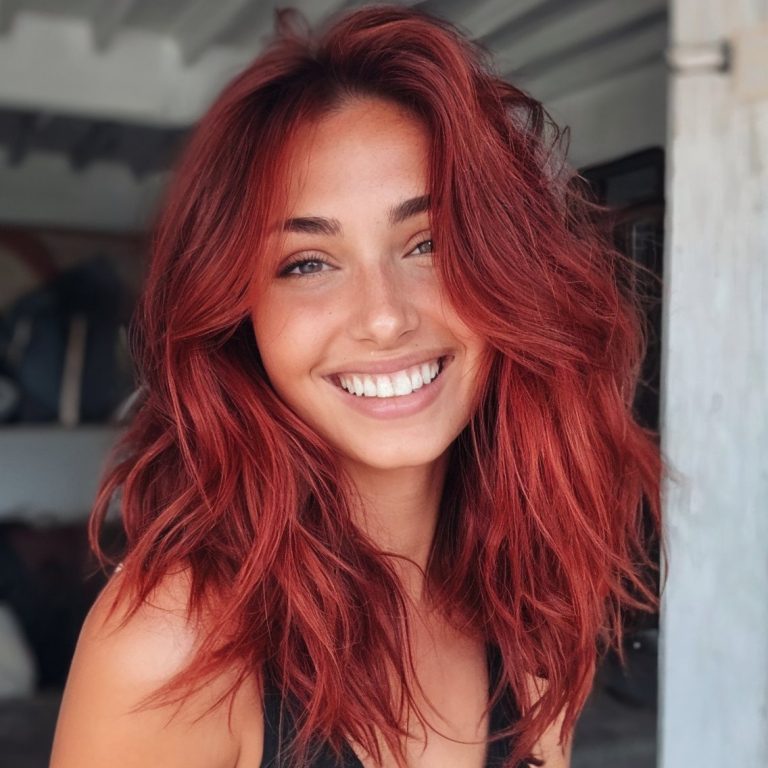 47 Dark Red Hair Color Ideas That Prove This Bold Shade Is The Ultimate ...