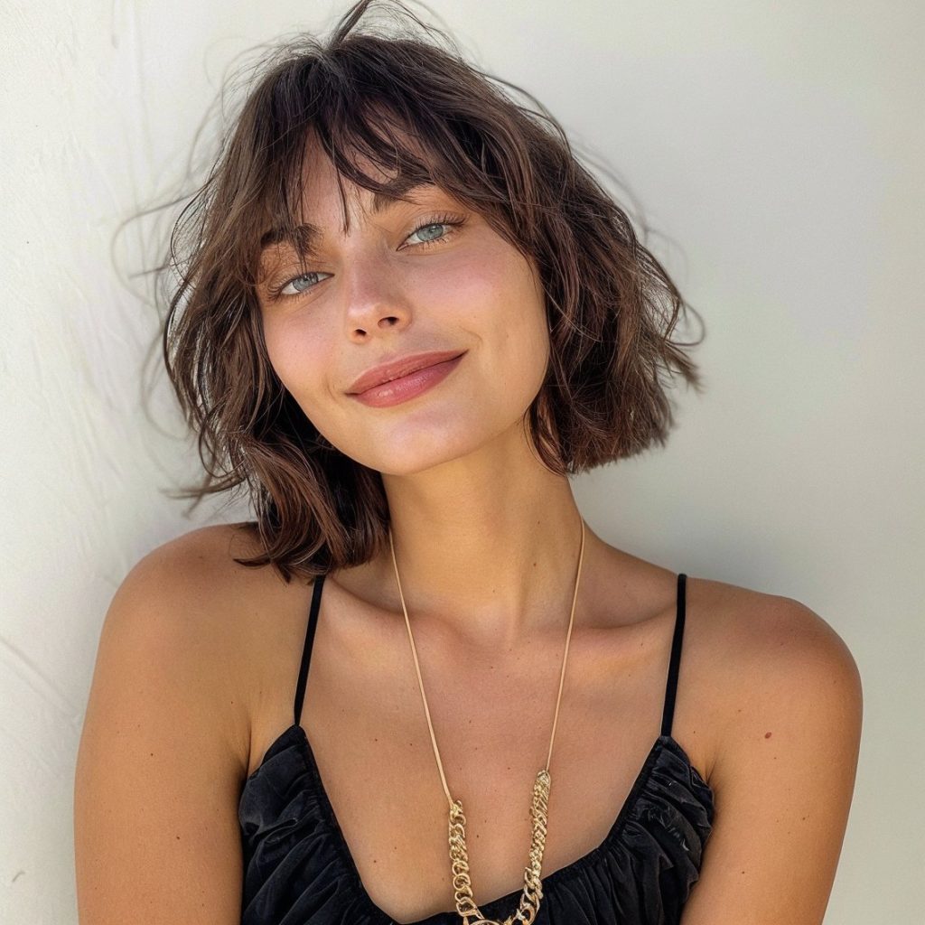 Embrace Your Inner Rockstar With These 35 Short Shags with Bangs