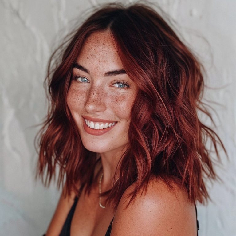 47 Dark Red Hair Color Ideas That Prove This Bold Shade Is The Ultimate ...