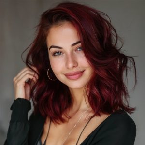 47 Dark Red Hair Color Ideas That Prove This Bold Shade Is The Ultimate ...