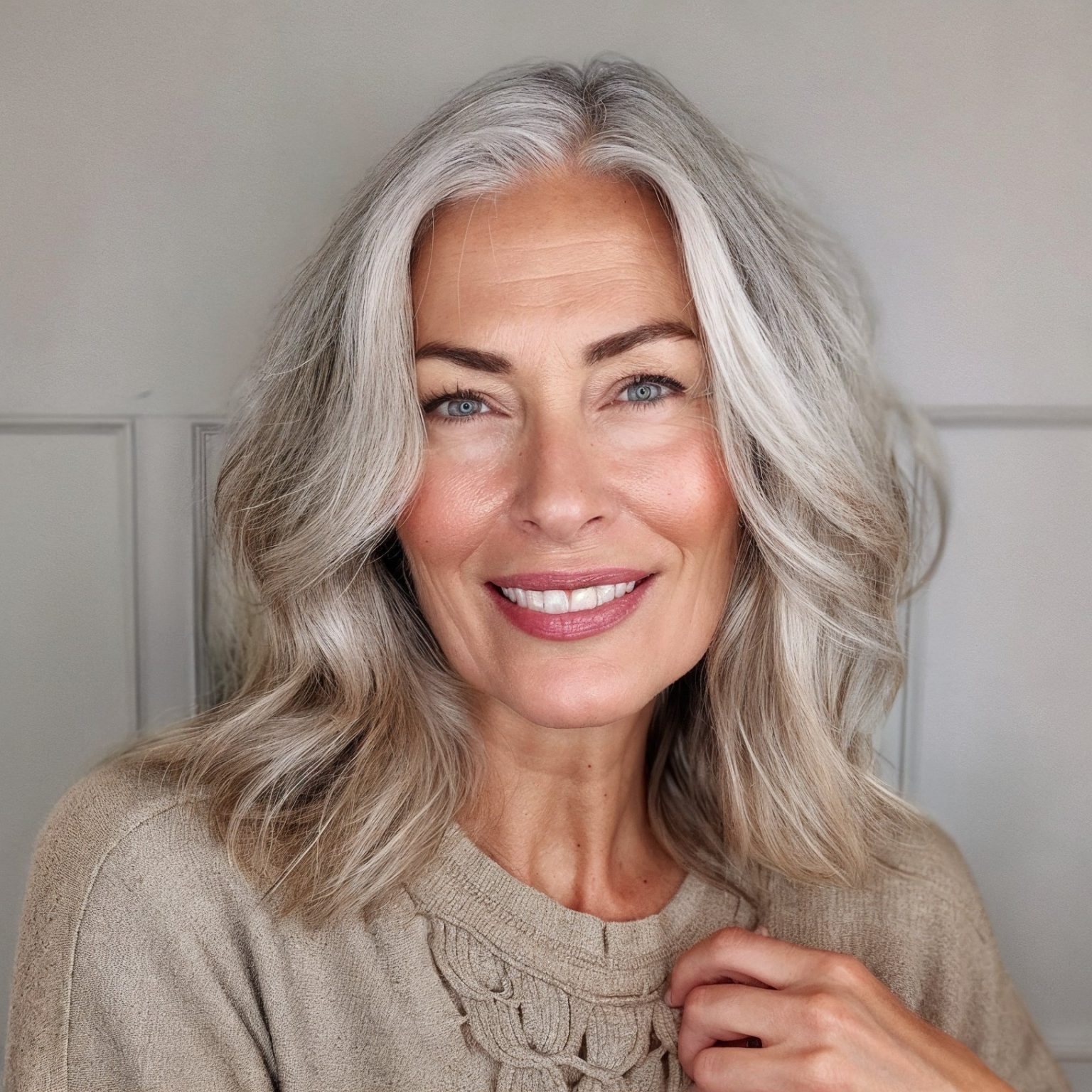 The Textured Lob Is The "It Girl Hairstyle" For Women In Their 60s ...