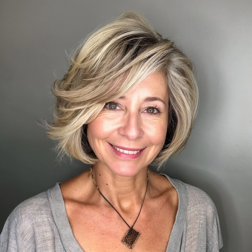 35 Layered Bob Haircuts For Women Over 50 That Will Have You Serving Looks