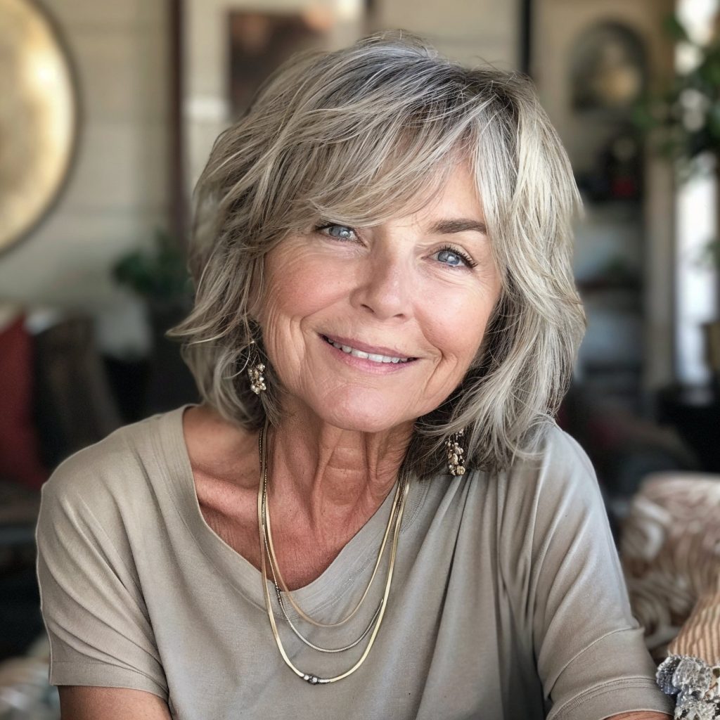 35 Medium-Length Hairstyles For Women Over 70 For A Brand New Hair Era