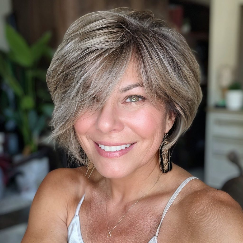 25 Stylish Older Women Prove the Modern Wedge Cut Is Timeless