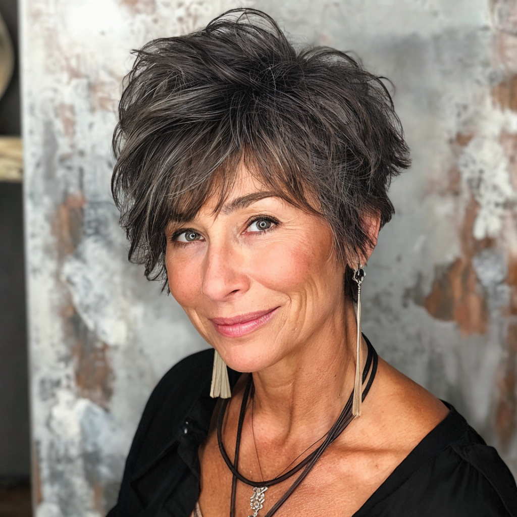42 Most Popular Shaggy Pixies for Women Over 60
