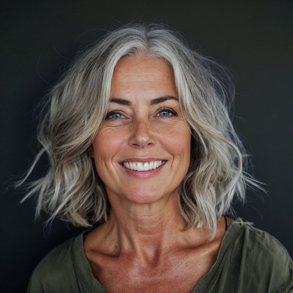 35 Stylish Shaggy Lobs Women Over 50 Are LOVING Right Now