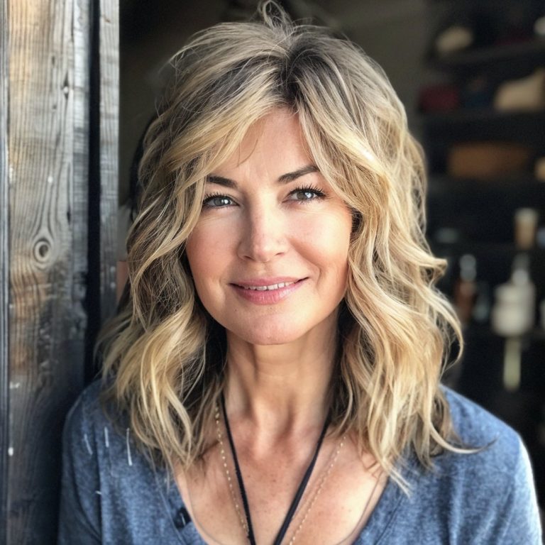 35 Stylish Shaggy Lobs Women Over 50 Are LOVING Right Now