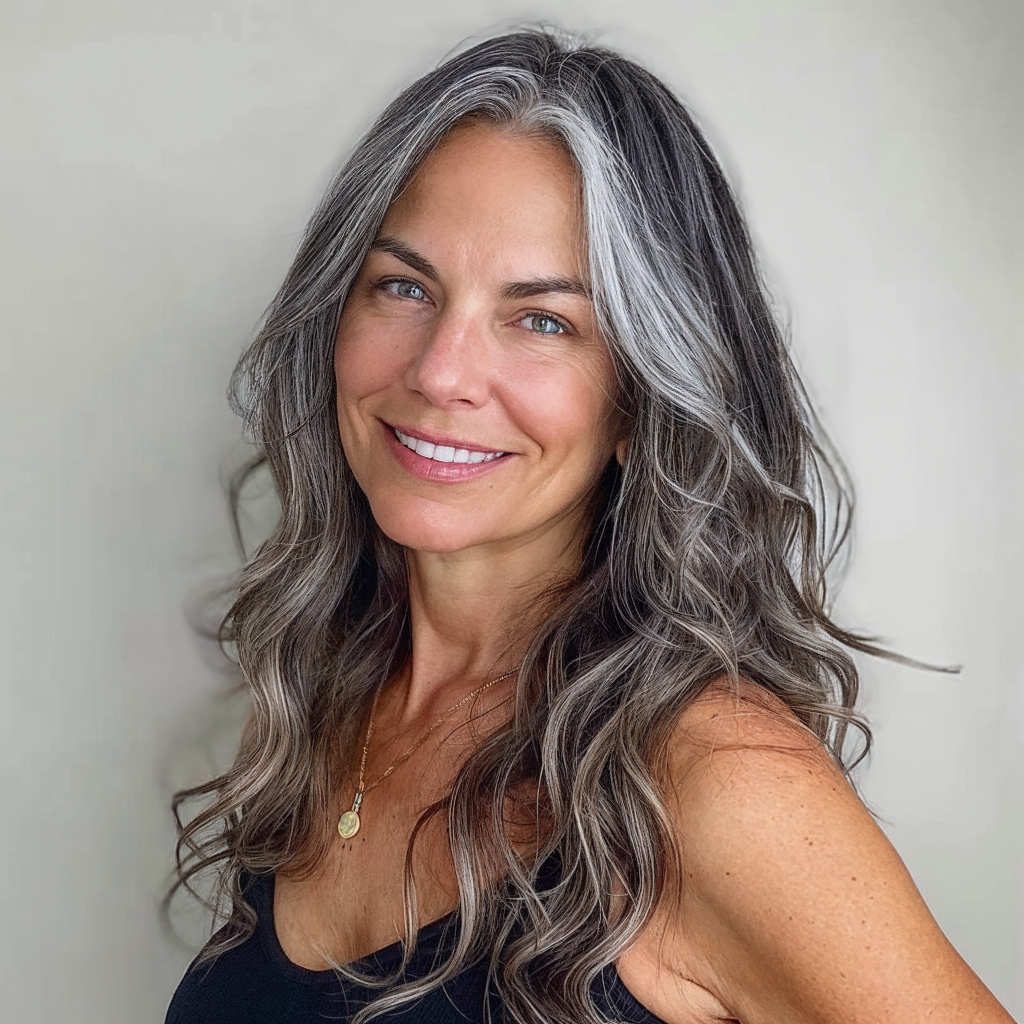 40 Gorgeous Ways to Blend Grays Into Dark Hair