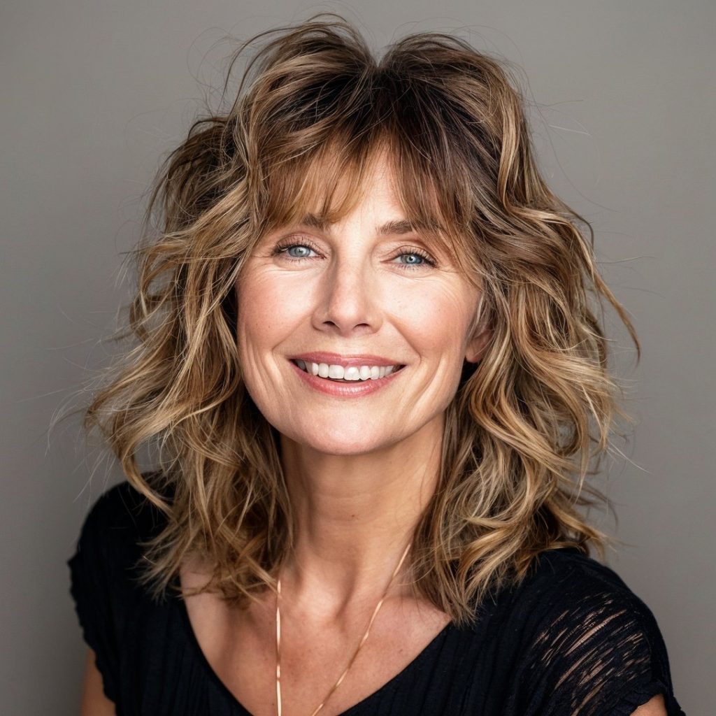 35 Stylish Shaggy Lobs Women Over 50 Are LOVING Right Now