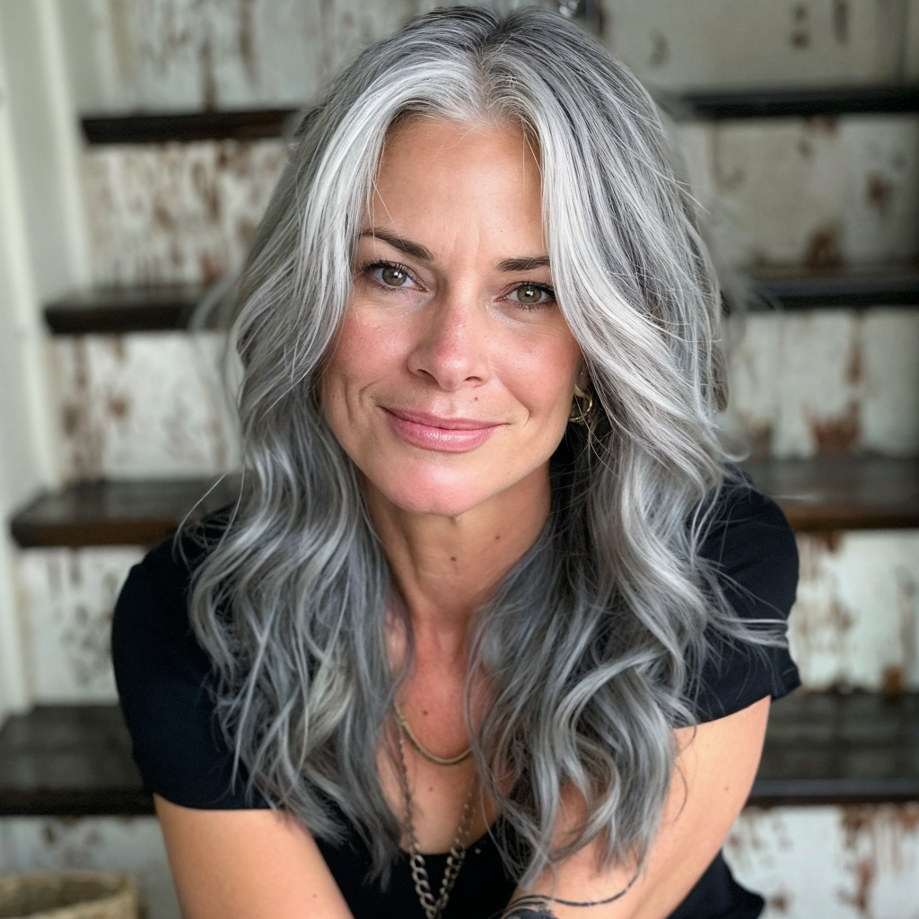40 Gorgeous Ways to Blend Grays Into Dark Hair