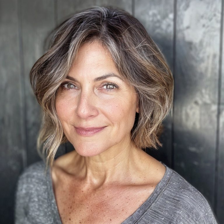 35 Stylish Shaggy Lobs Women Over 50 Are LOVING Right Now