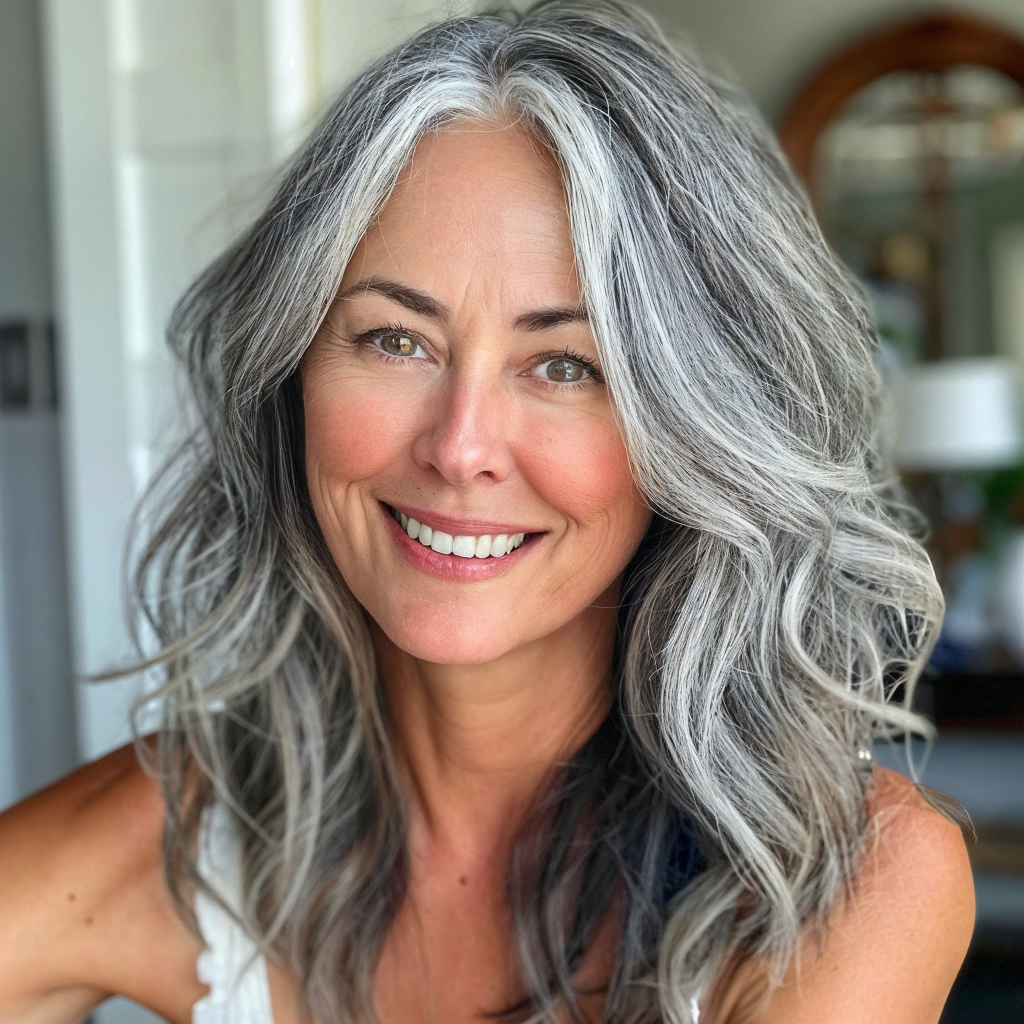 40 Gorgeous Ways to Blend Grays Into Dark Hair