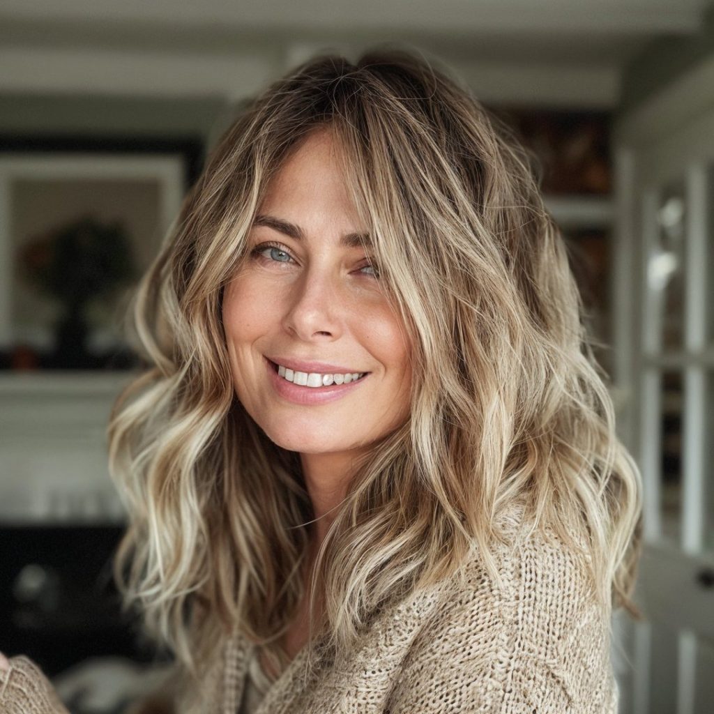 35 Stylish Shaggy Lobs Women Over 50 Are LOVING Right Now